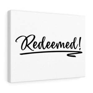 Printify | Art | Scripture Sign Redeemed Bible Verse Canvas Christian ...